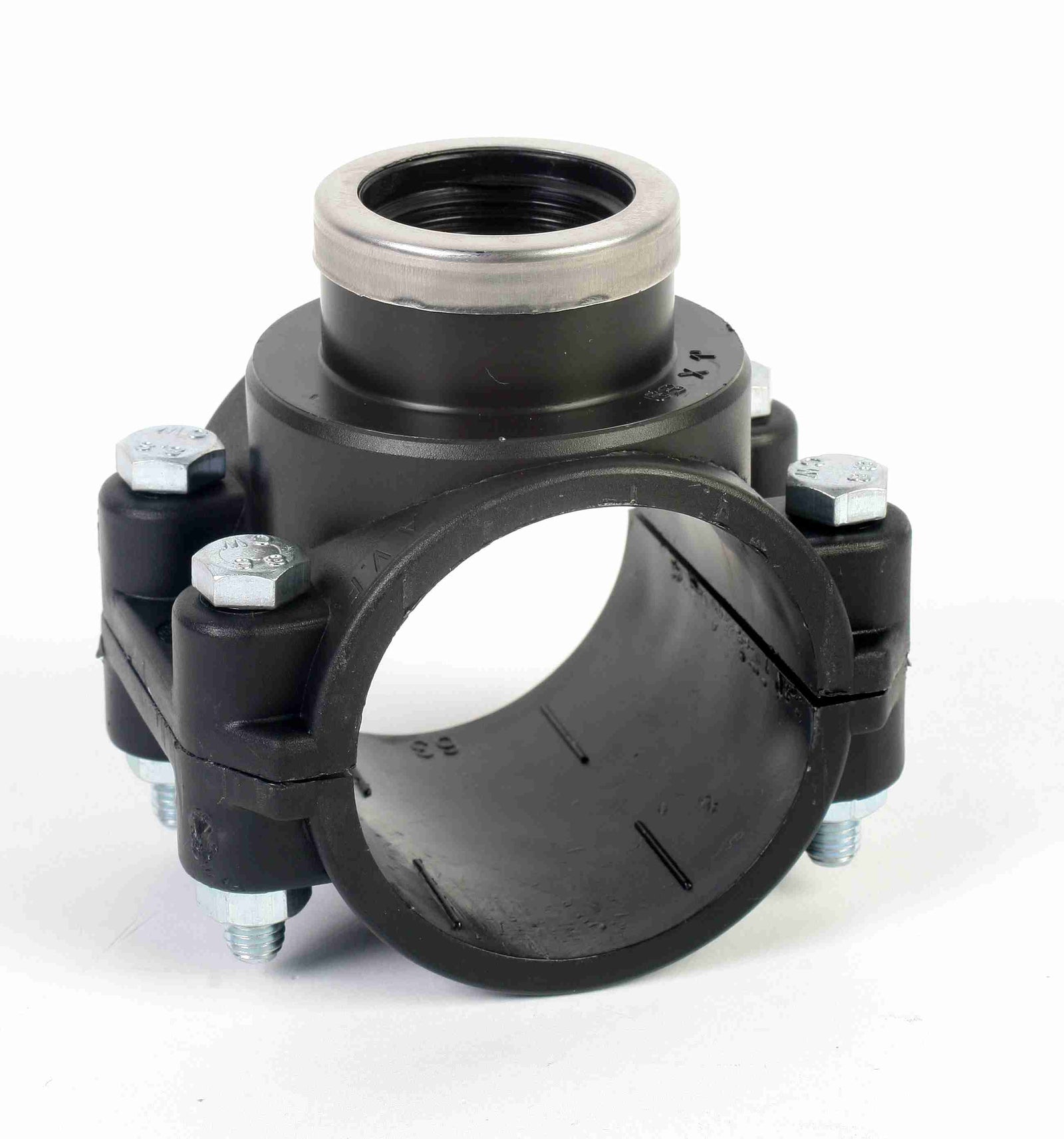 PE Clamp Saddle with Female Thread – Pipekit